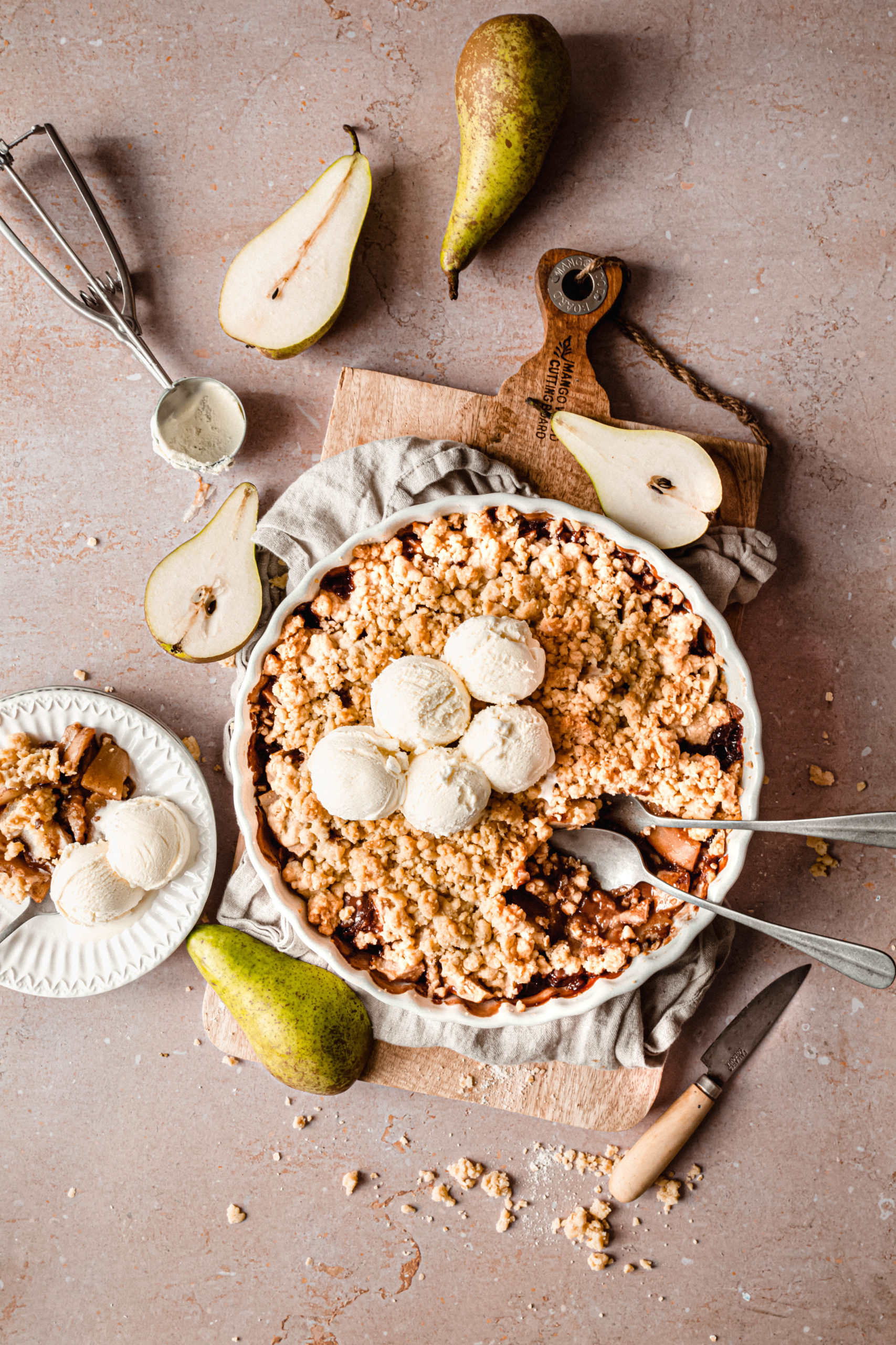 Crumble poire chocolat - Made in Clem's